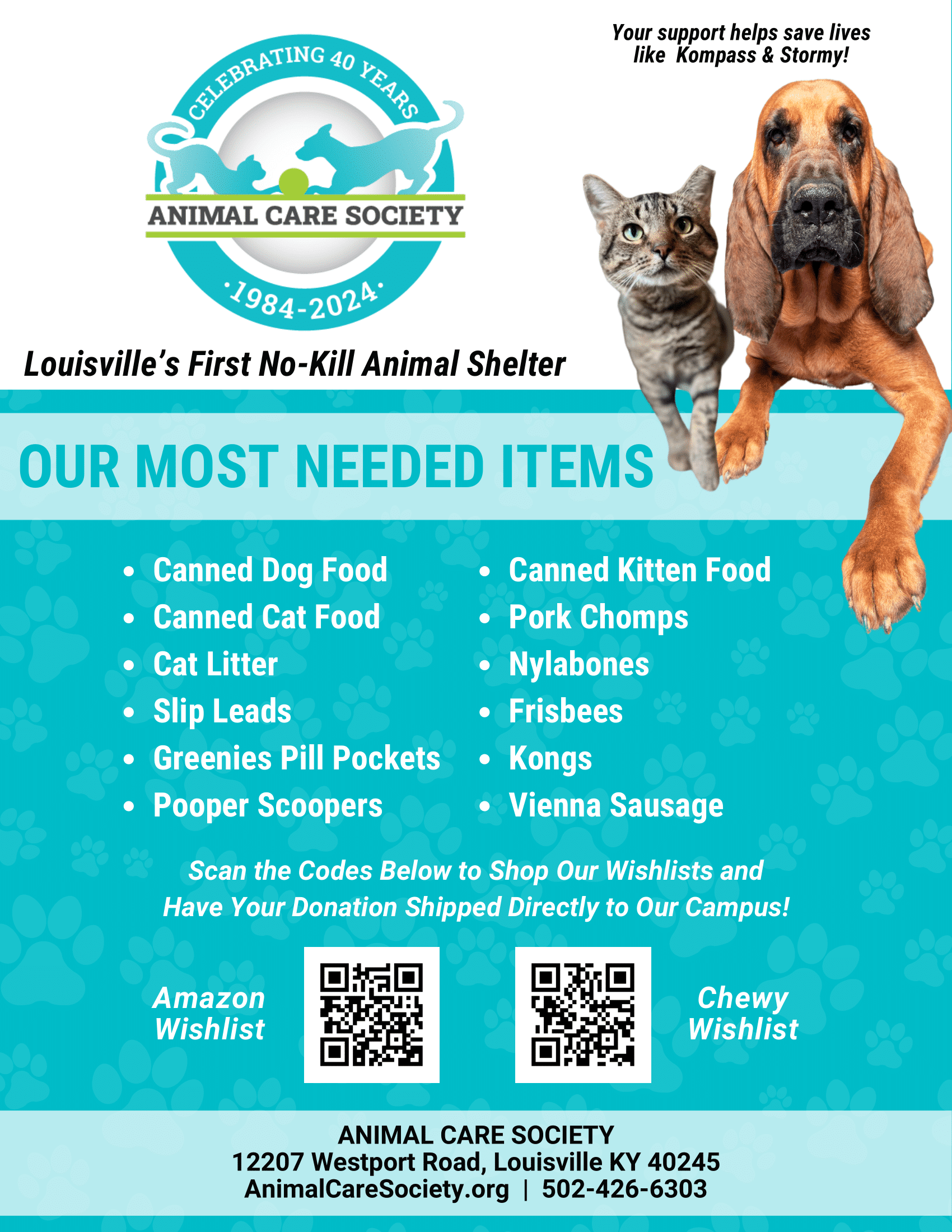 Our Wish Lists - Animal Care Society